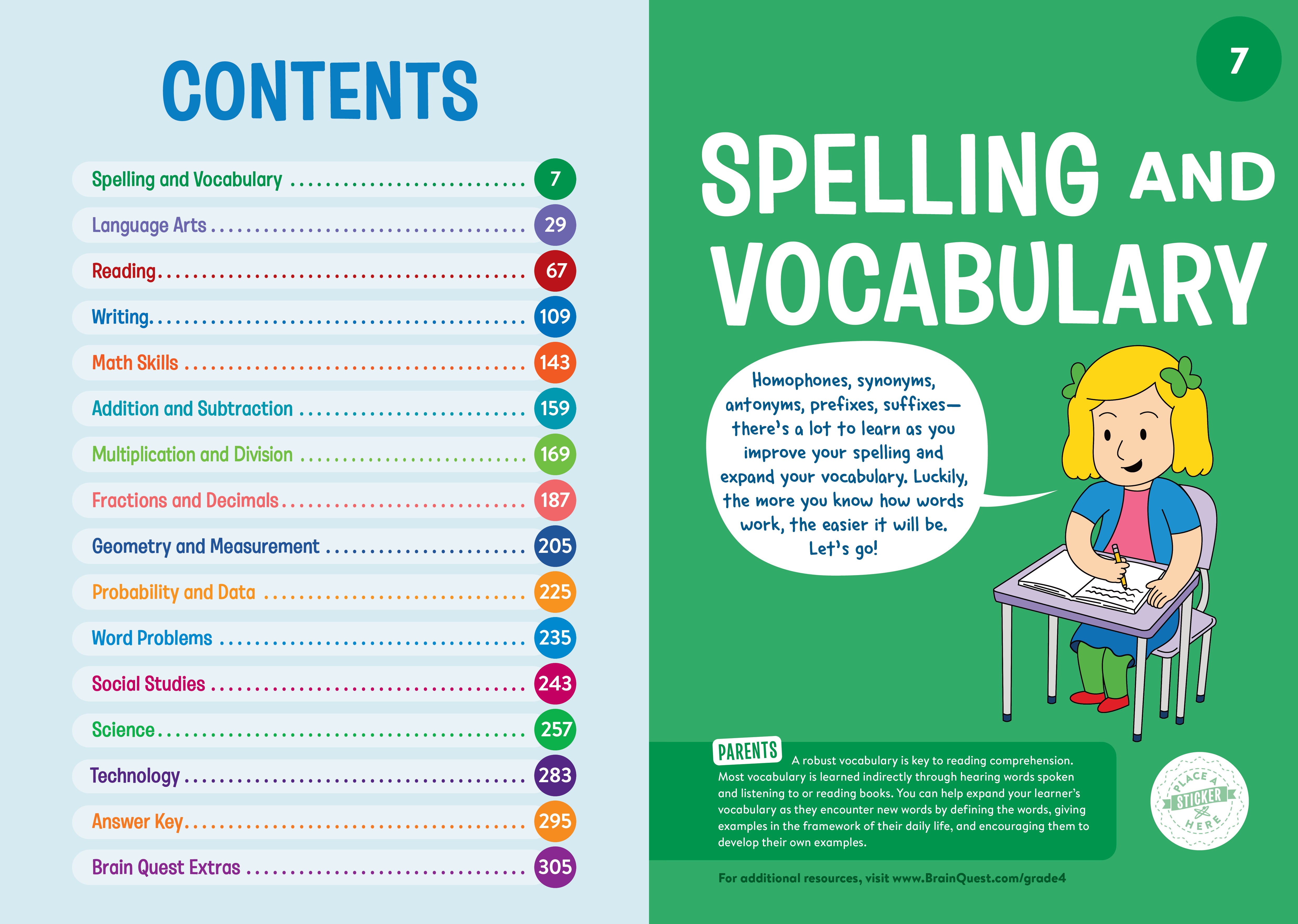 Brain Quest Workbook: 4th Grade Revised Edition by Workman Publishing ...